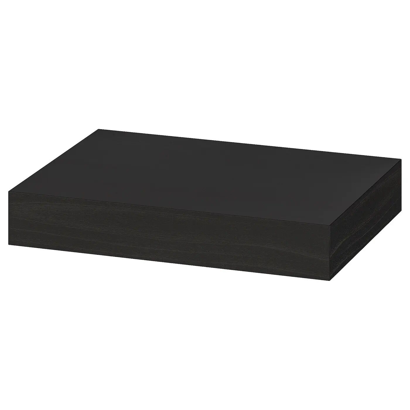 Полка для стены LACK, черно-коричневая, 30x26 см