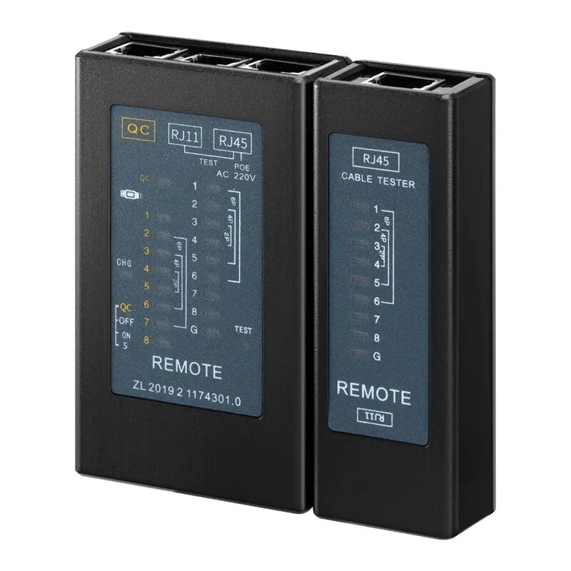 Перезаряжаемый Тестер Сетевых Кабелей Для Ethernet-Кабелей RJ45 И RJ11