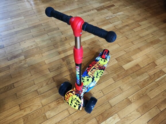 Детский самокат Scooter 506 , 3 колеса, складной, тормоз-крыло, нагрузка до 30кг
