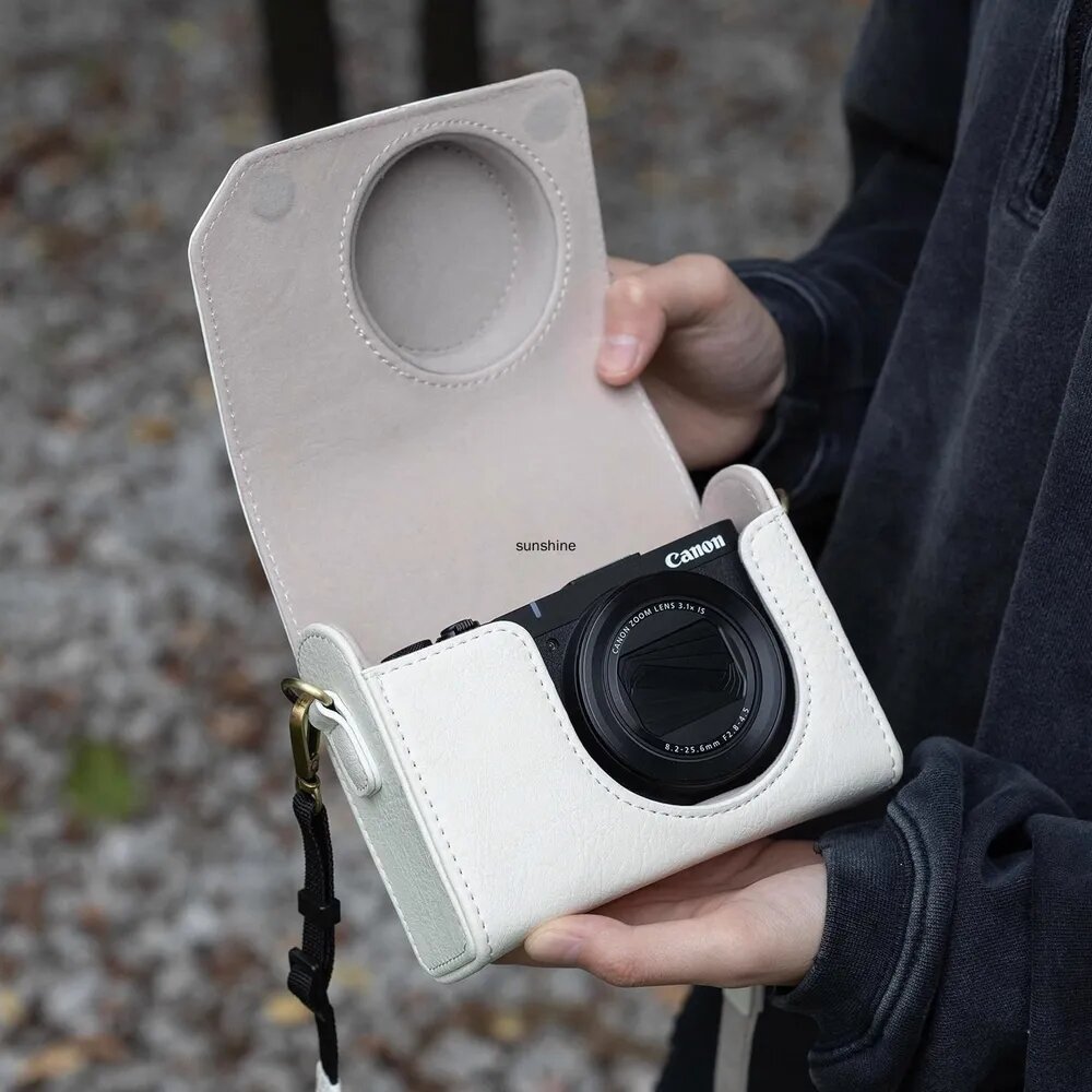 Камера совместима с чехлом Sony ZVE10, Canon V1, полной базой PowerShot V1, маленькой сумкой через плечо