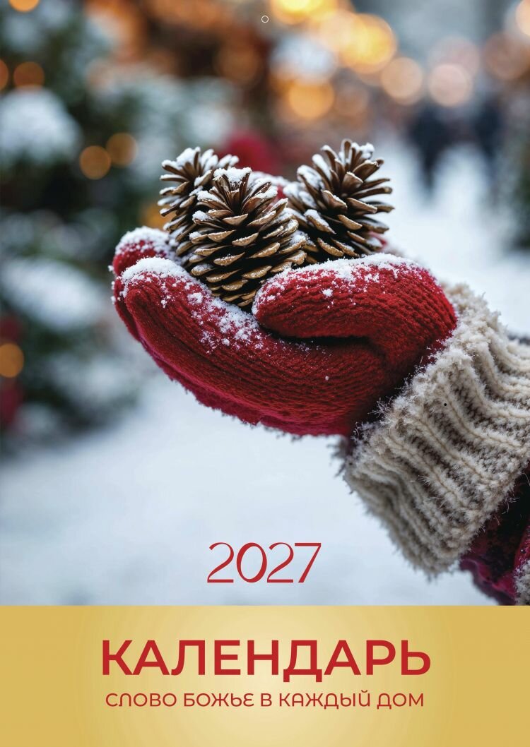 10 перекидных календарей 2027: Слово Божье в каждый дом. 6 листов /Библейская лига/ - 10 шт