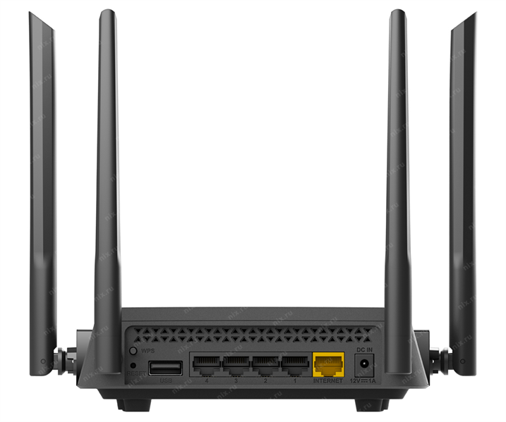D-Link DIR-825 /RU/R7A Wireless AC1200 Gigabit Router (4UTP 1000Mbps, 1WAN, 802.11a/g/n/ac, USB) — фото 1