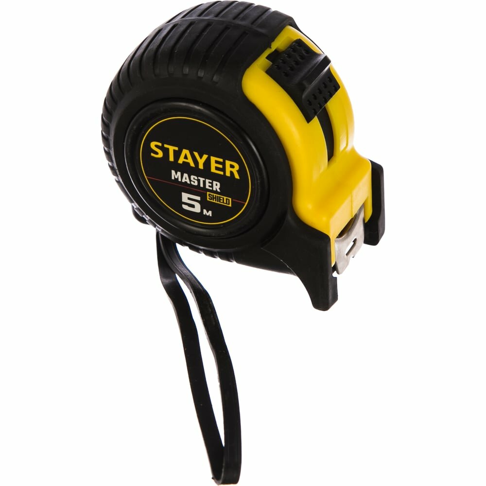 Рулетка Stayer MASTER 5м/25мм, ударостойкий обрезиненный корпус 34025-05-25 — фото 1