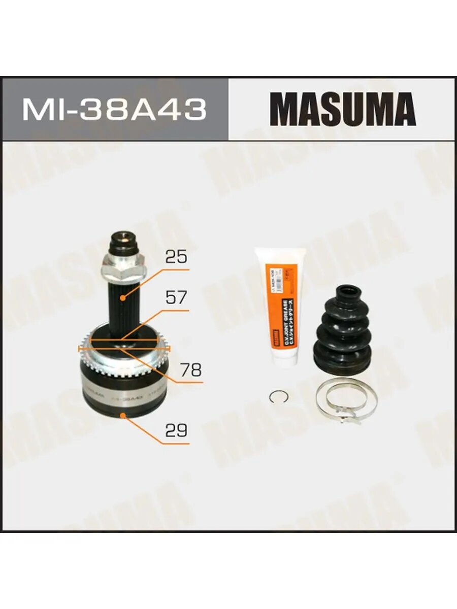 ШРУС 29 x 57 x 25, арт. MI38A43