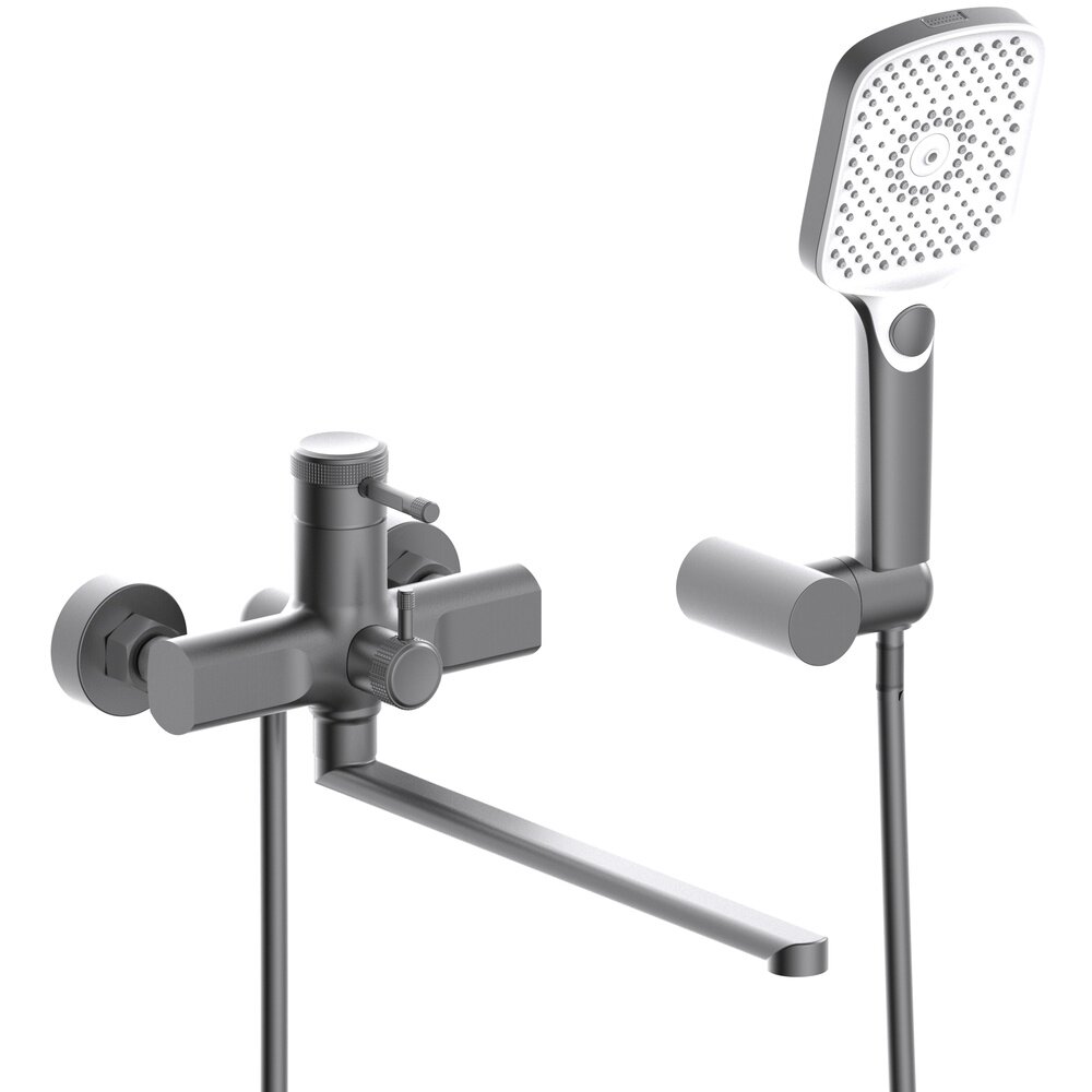 Смеситель для ванны Savol S-AF1624Q, графит
