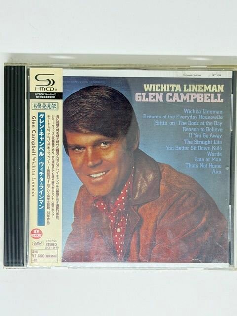 Музыкальный диск Glen Campbell-Wichita Lineman (SHM-CD, JAPAN) '16 NM+OBI