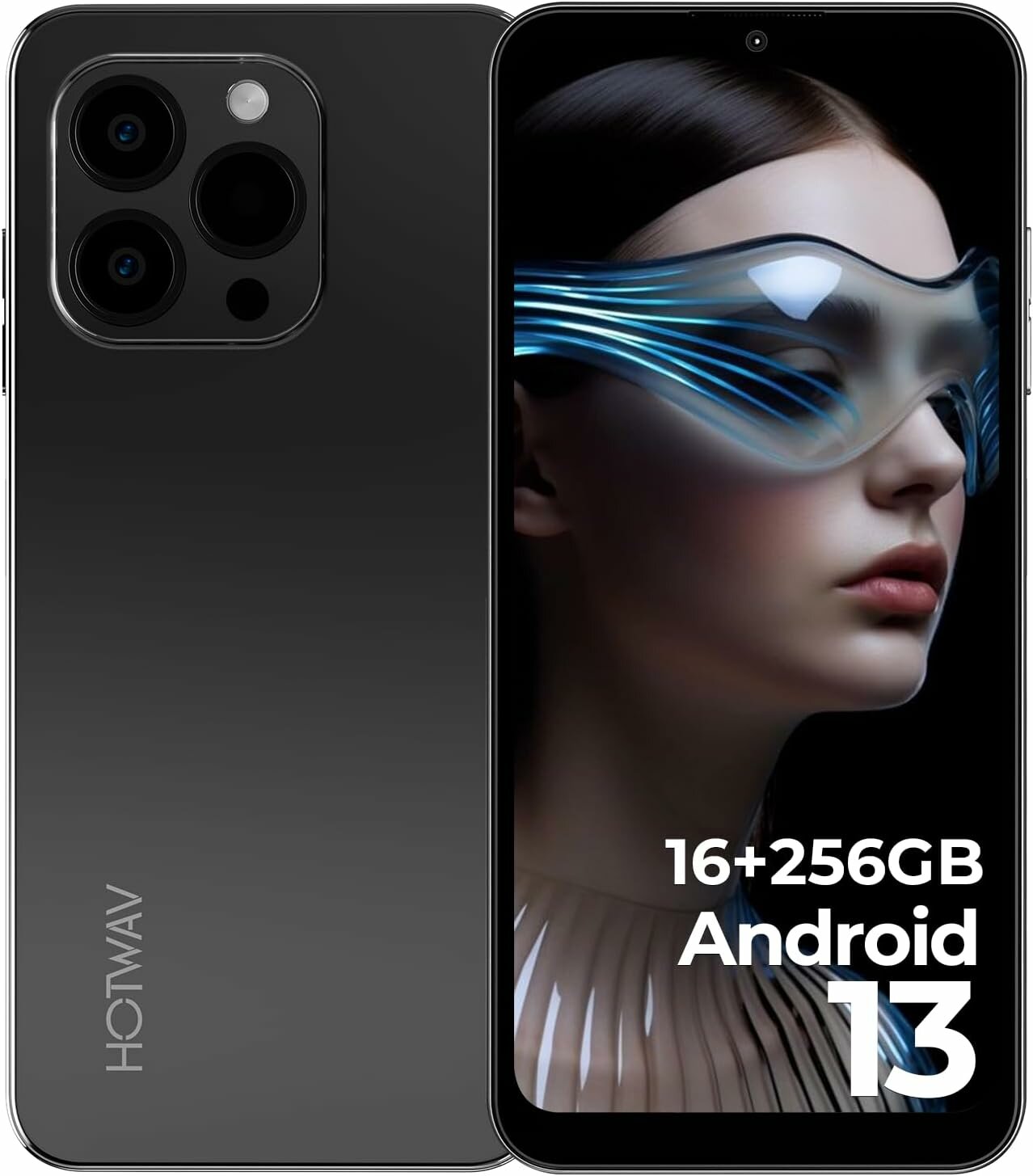 HOTWAV NOTE 13 PRO Android 13 Смартфон, 6,6" дюймов, 8 ГБ 256 ГБ, 5160 мАч