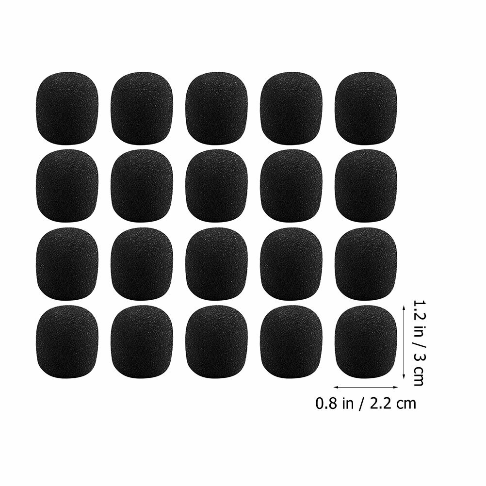 40 Штук Чехлы Для Микрофона Размером 3x2.2x2.2 См Practical Mic Accessories За Разумную Цену