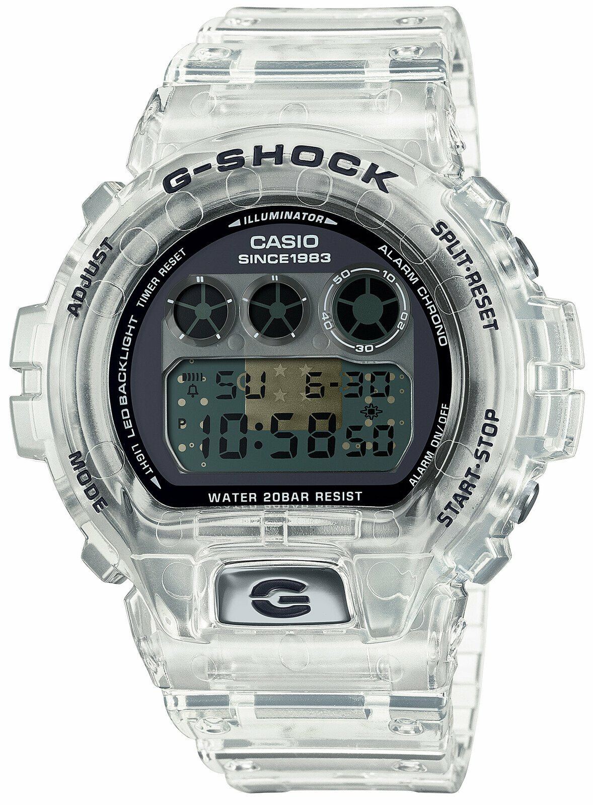 CASIO, прозрачный