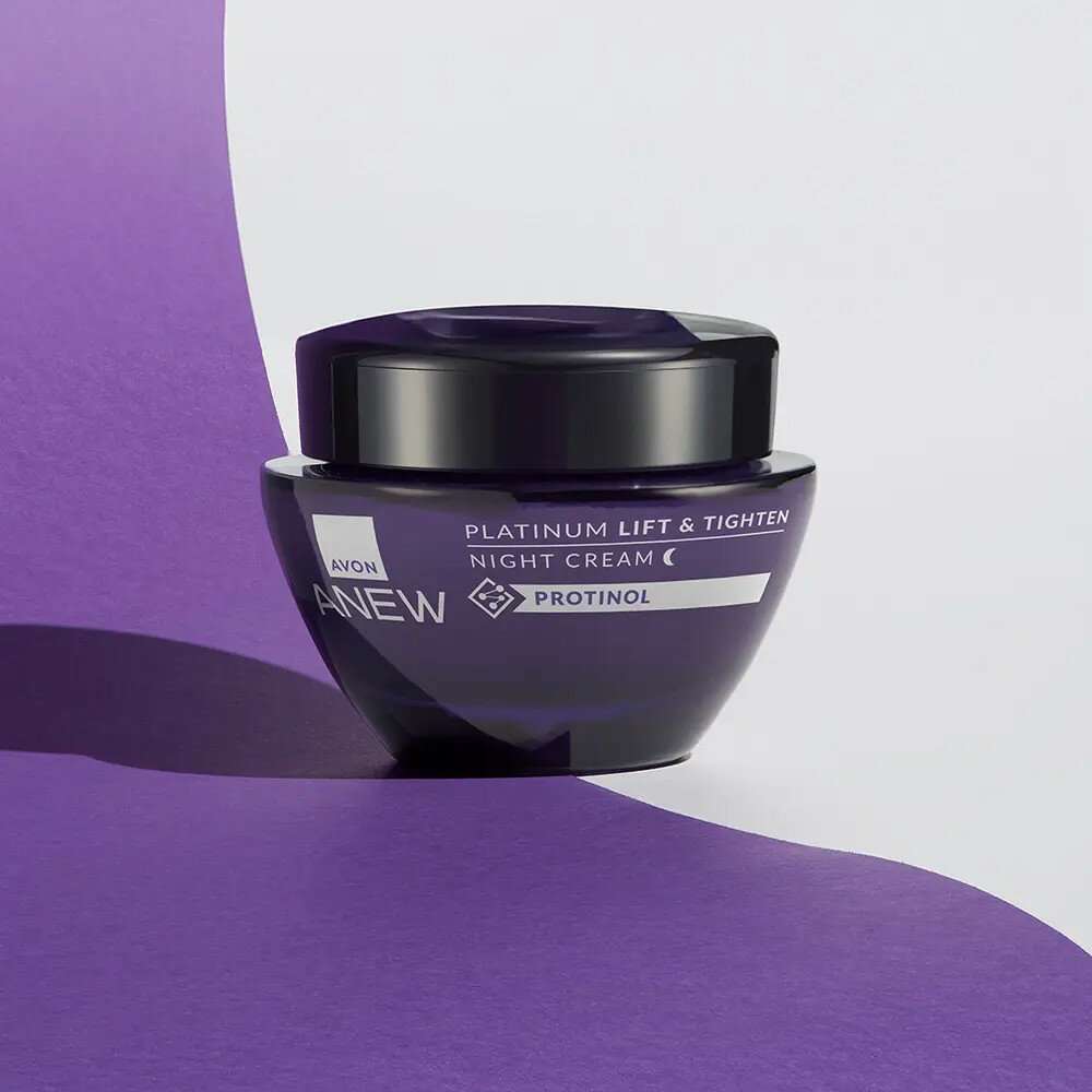 Avon Ночной лифтинг-крем для лица Anew, 50 мл / антивозрастной крем / лифтинг крем омолаживающий / крем против морщин