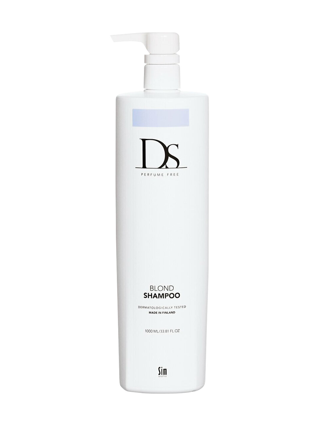Sim Sensitive Шампунь для волос светлых и седых DS Blond Shampoo, 1000 мл, без отдушек, нейтрализация желтизны