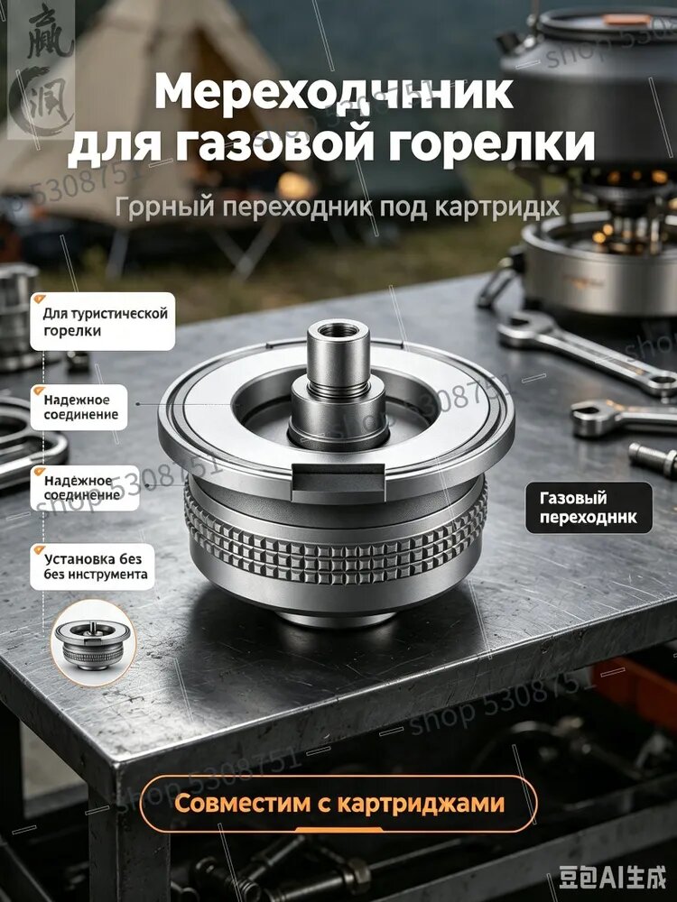 Адаптер Для Походной Печи Конвертер Газовых Картриджей, CAMPINGMOON, z13m