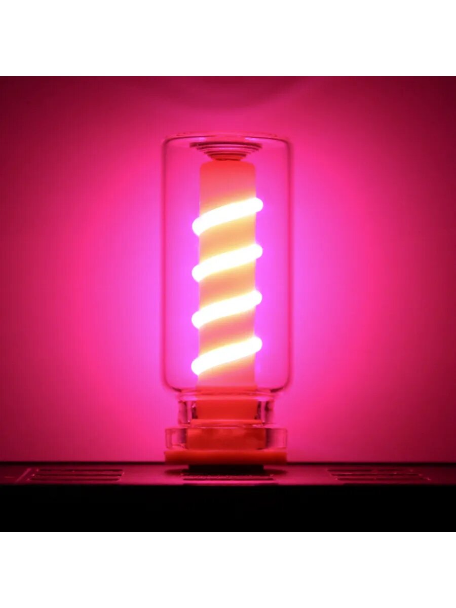LED прозрачный пружинный USB ночник
