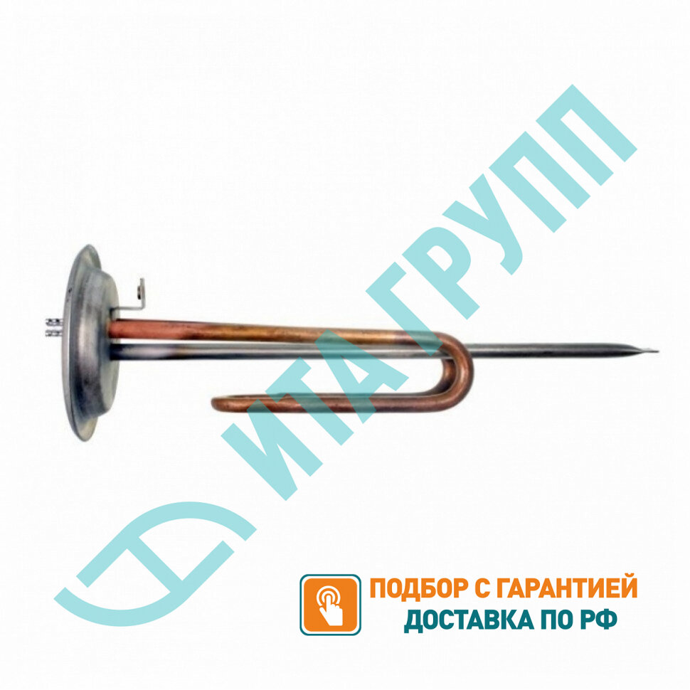 ТЭН 1,5кВт (1500Вт) RF для водонагревателя Electrolux EWH Quantum Pro, под анод М6, фланец 92 мм, 20098