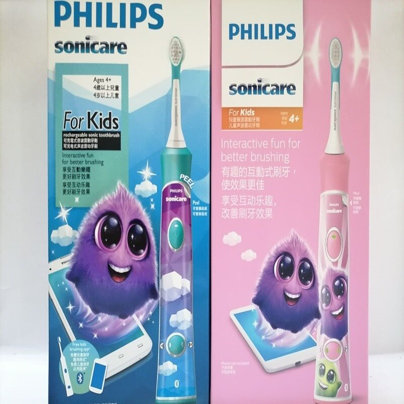 Детская электрическая зубная щетка Philips HX6321 HX6322 HX6352 Индуктивная зарядка для детей 3-13 лет