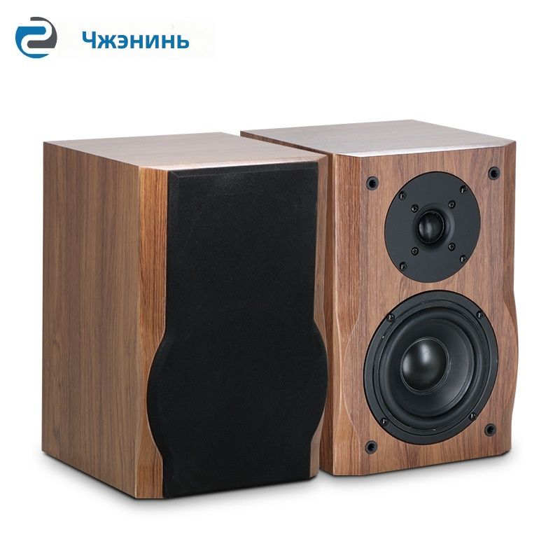 Книжная полка A-680 с разделением частот, деревянные Hi-Fi колонки, пара