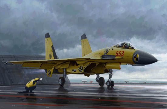 1/72 Китайский истребитель J-15 (ограниченная серия со взлетной палубой)