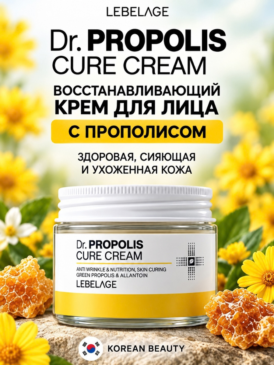 Крем для лица с прополисом антивозрастной питательный Dr. Propolis Cure Cream, 70 мл