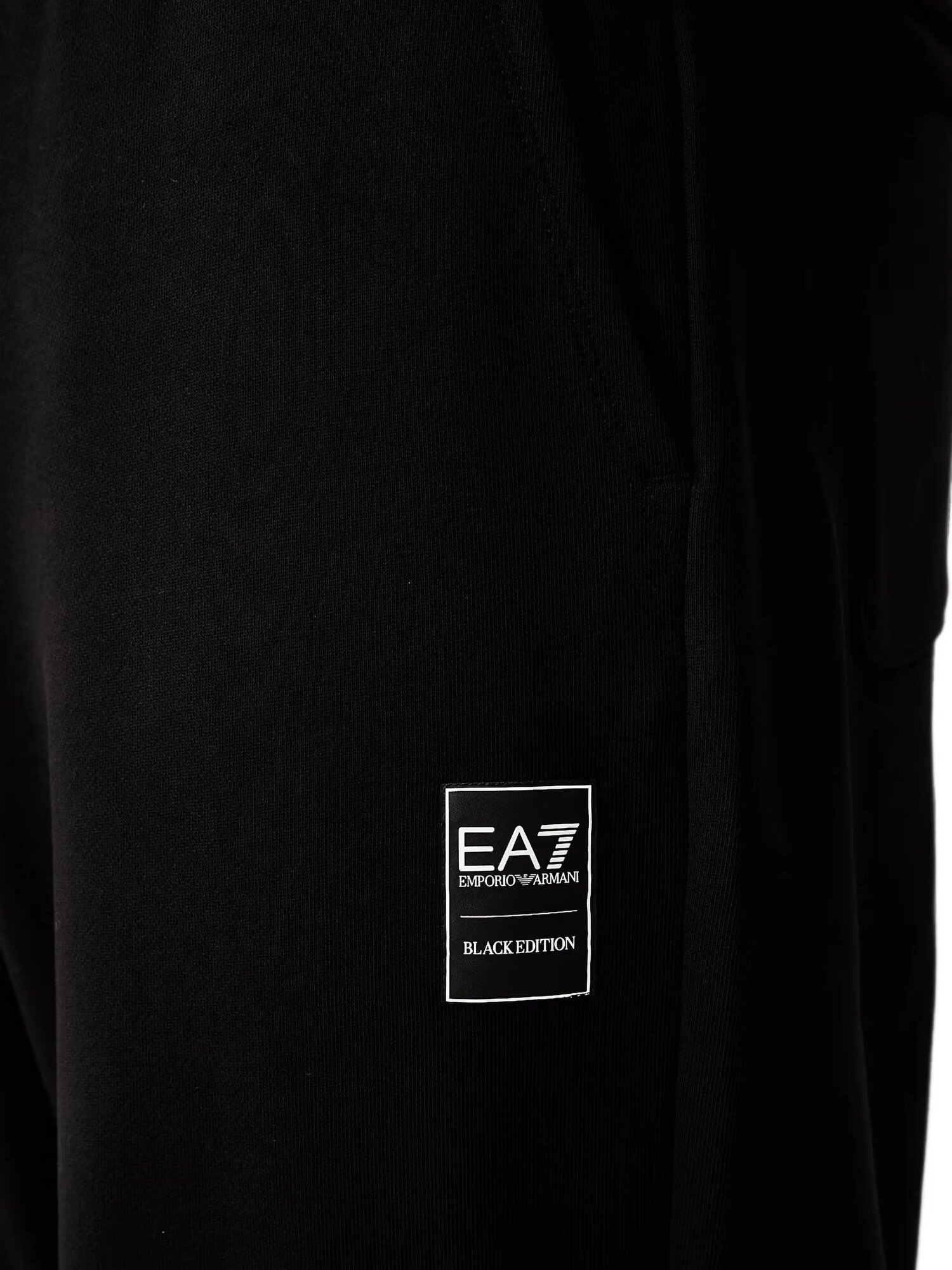 Брюки EA7 EMPORIO ARMANI Logo-patch track pants, размер 50, black — фото 1