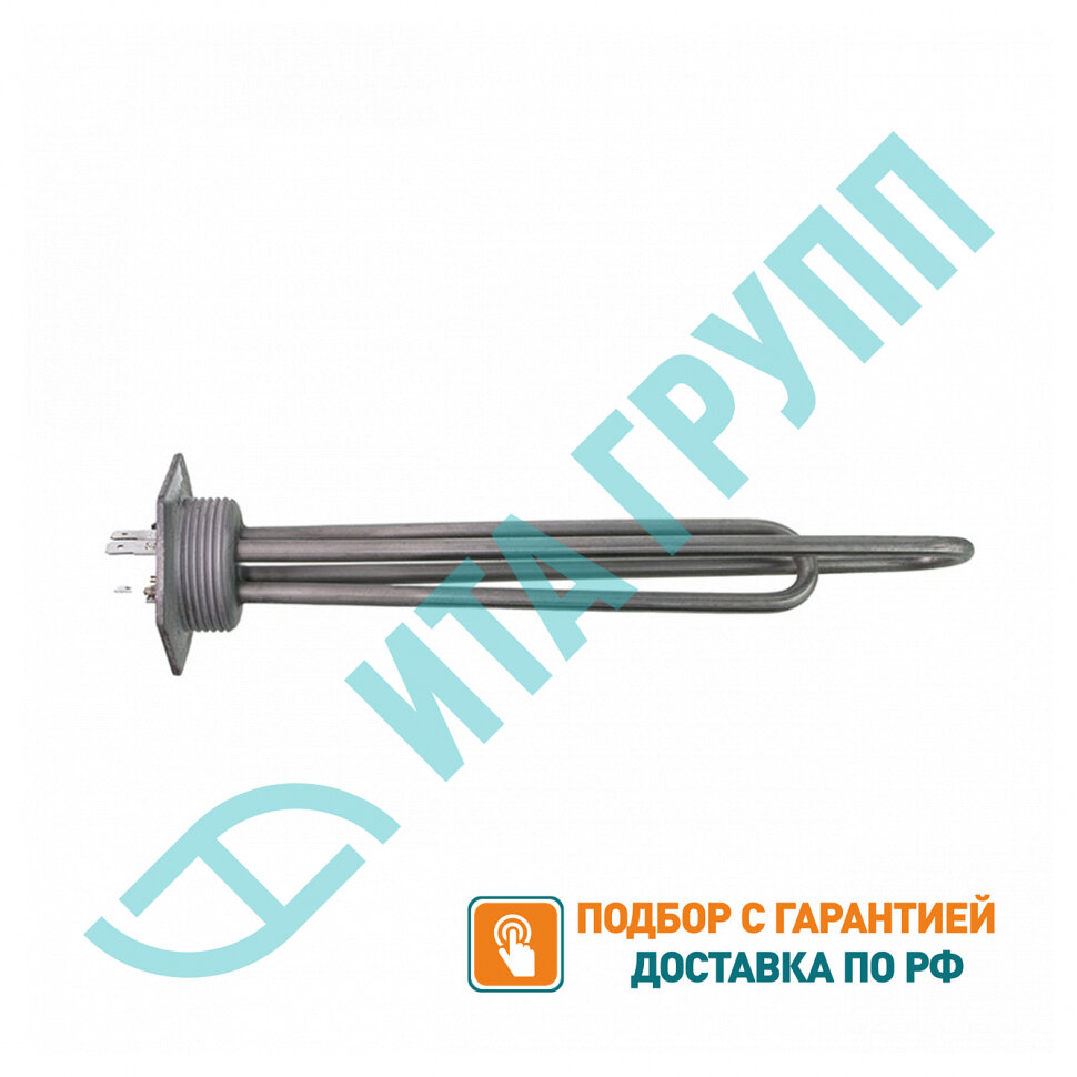 ТЭН для масляного радиатора (батареи) 1,5 кВт (600+900), черн, D42, клеммы под разъем, G1 1/4", L240мм, 220V, Р15М