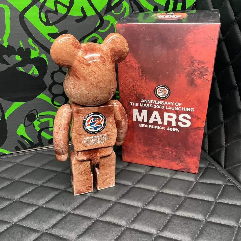 Игрушка Bearbrick Mars Марс 28см, Красно коричневый, ABS пластик, Китай — фото 1