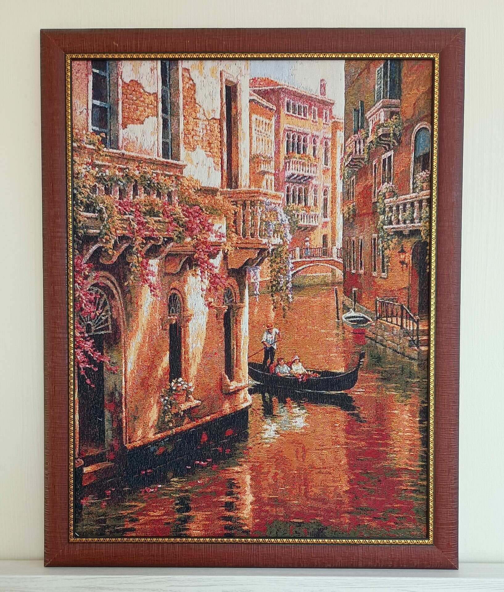 Картина гобеленовая "Гондолы Венеции" 50х70