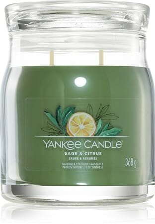 Свеча Yankee Candle Sage & Citrus Signature, зелёный, 368 г