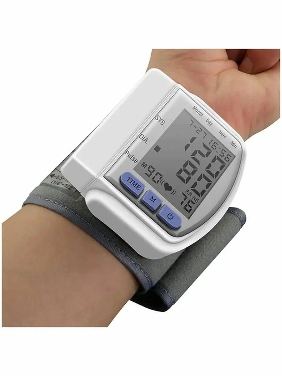 Онометр Automatic Wrist Watch CK-102s, Тонометр на запястье, измерение давления, измерение пульса