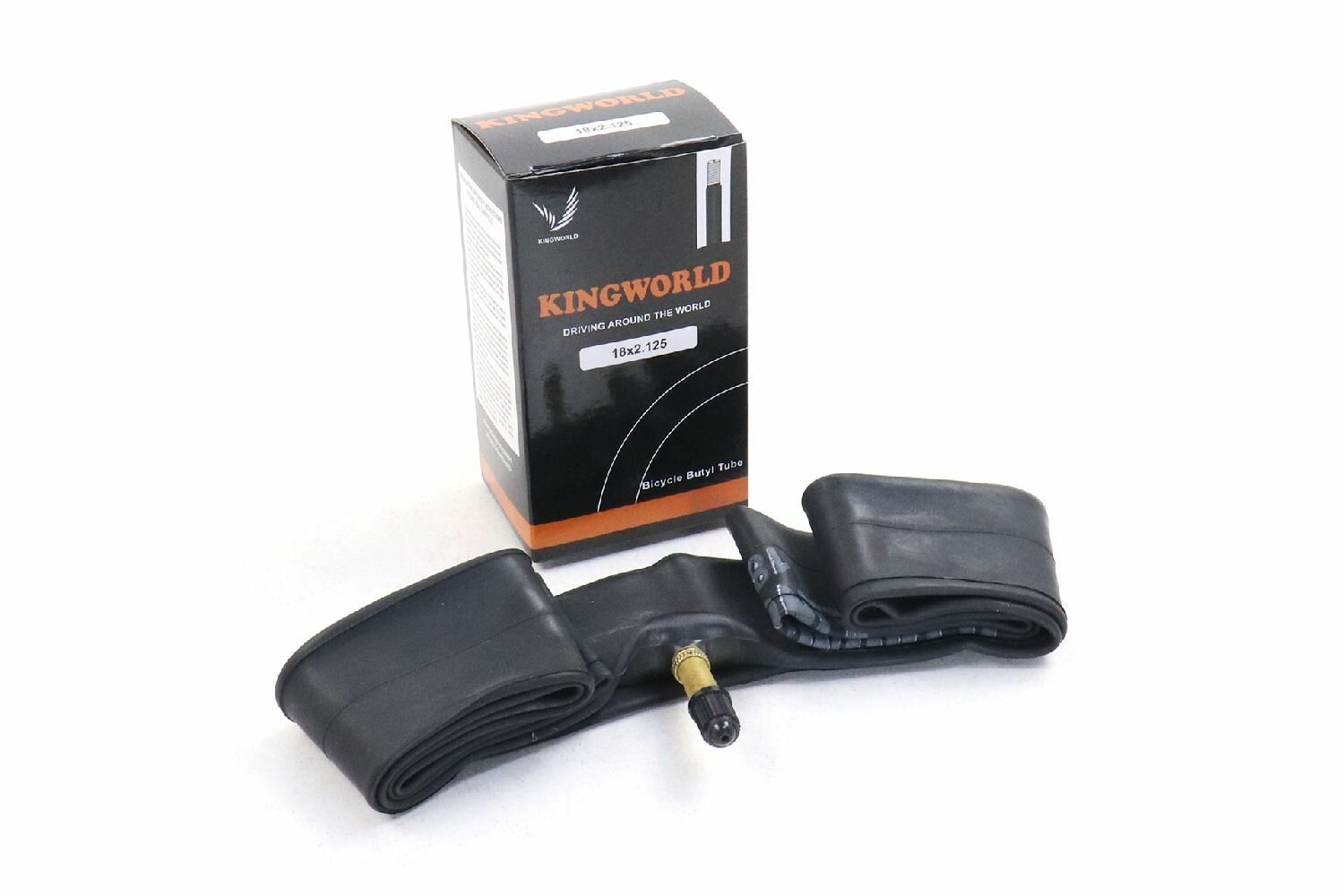 Велокамера 18" х 1,95/2,125 Kingworl d, TR4, A/V, бутилов ая (премиу м качество), перс. короб.