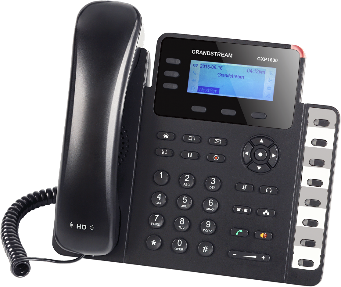 Телефон стационарный Grandstream IP GXP-1630 черный