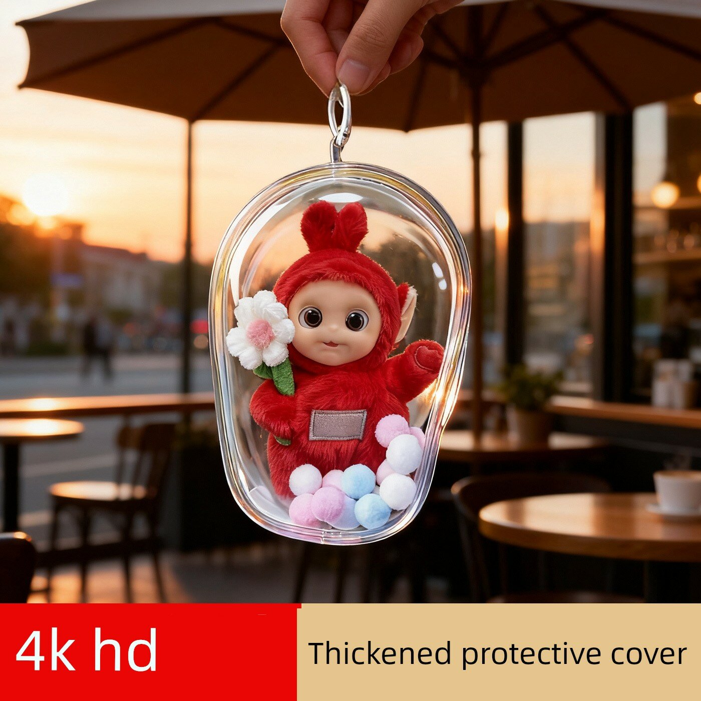 Серия Doraemon Say Hello Большой детский чехол с брелоком и маленьким шариком, 80-120 символов