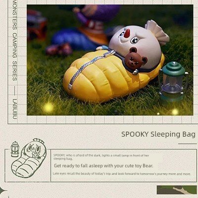 POPMART LABUBU Elf Outdoor Travel Labubu — коллекционная фигурка-сюрприз (бластер), украшение, кукла, подарок Жуткий