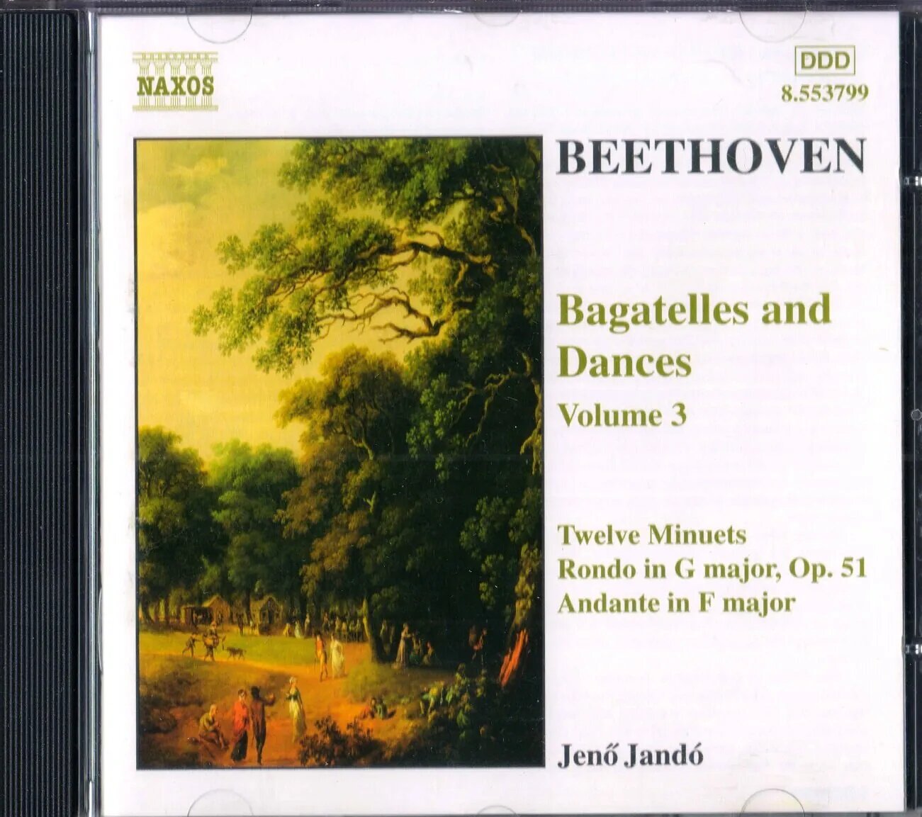 Beethoven-Bagatelles and Dances (Vol.3)-Jeno Jando < 1996 Naxos CD EC (Компакт-диск 1шт)