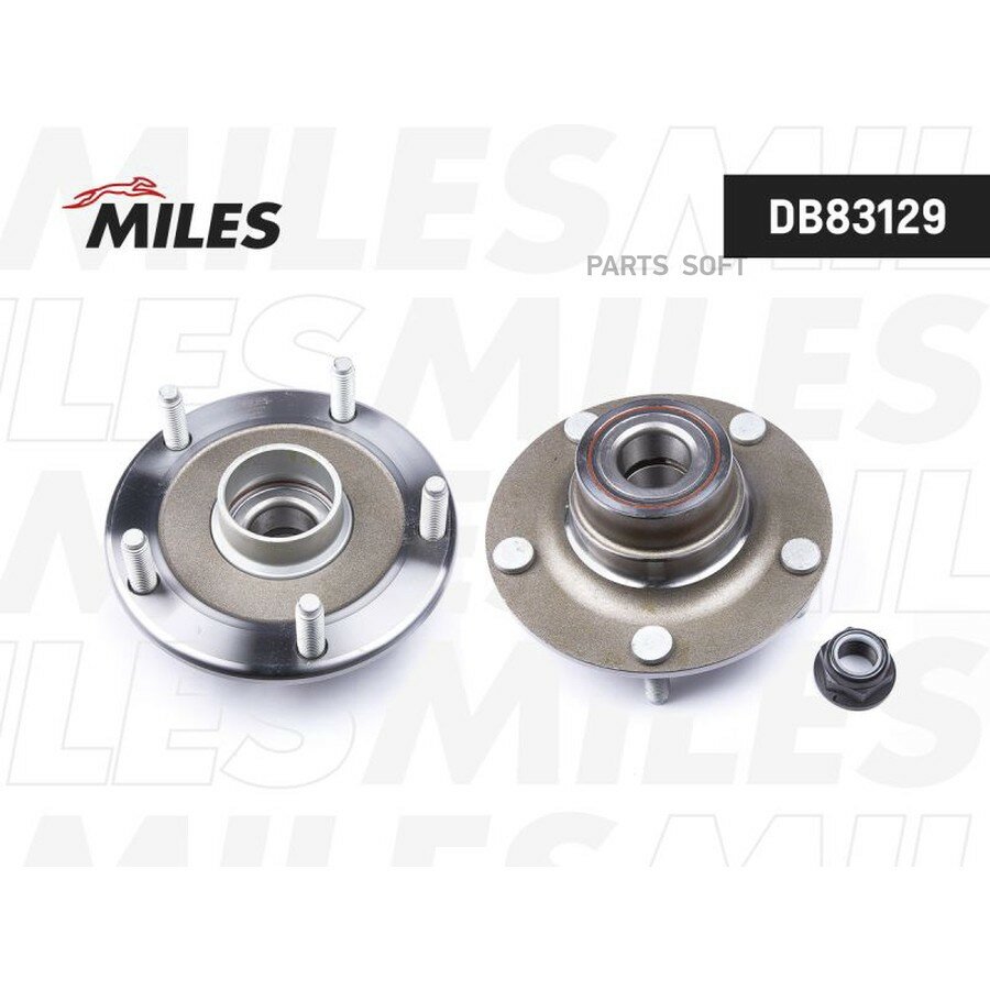 Ступица колеса задняя с подшипником без ABS FORD TRANSIT 00- (SKF VKBA3589) DB83129 MILES DB83129