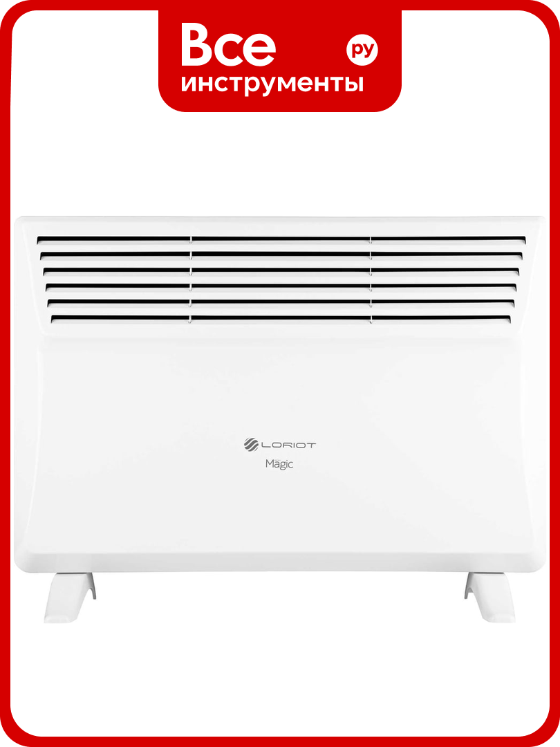 Конвектор Loriot Magic LHCY-1500M, мощность 1,5 кВт, IP24, цвет белый