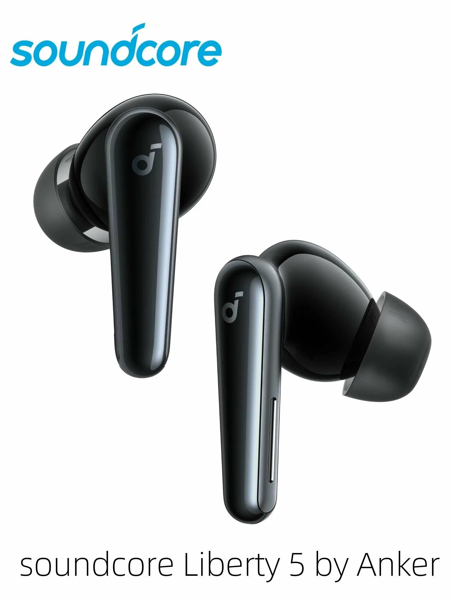 Беспроводные наушники с шумоподавлением Soundcore Liberty 5 Black черные