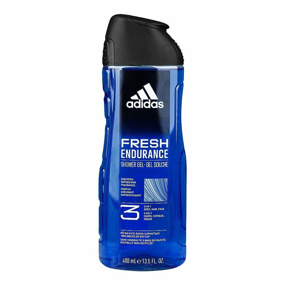 Гель-шампунь для душа Adidas "Fresh Endurance", мужской, древесный аромат, 250мл
