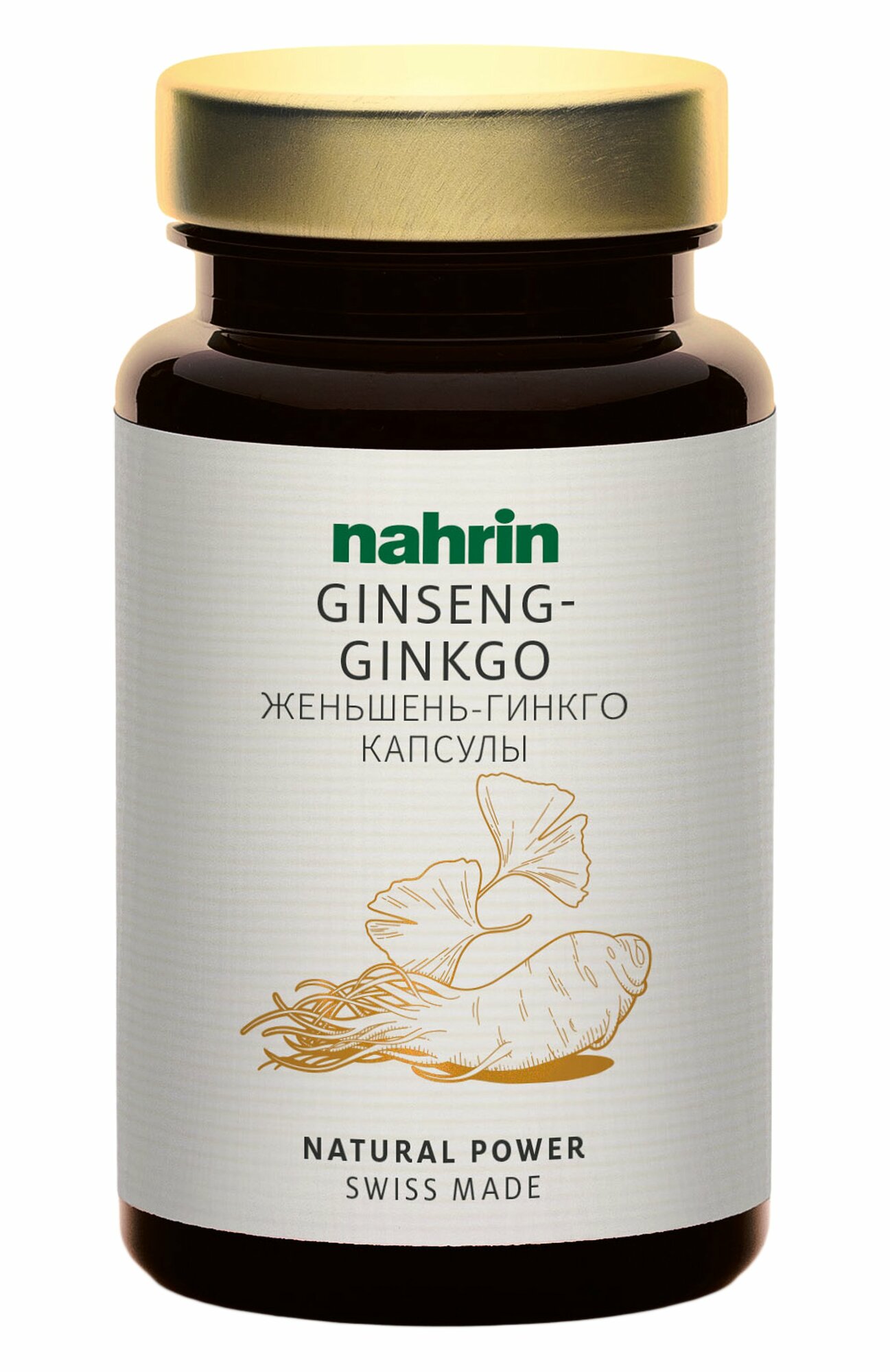 Капсулы «Женьшень - Гинкго Билоба» (12g) Nahrin