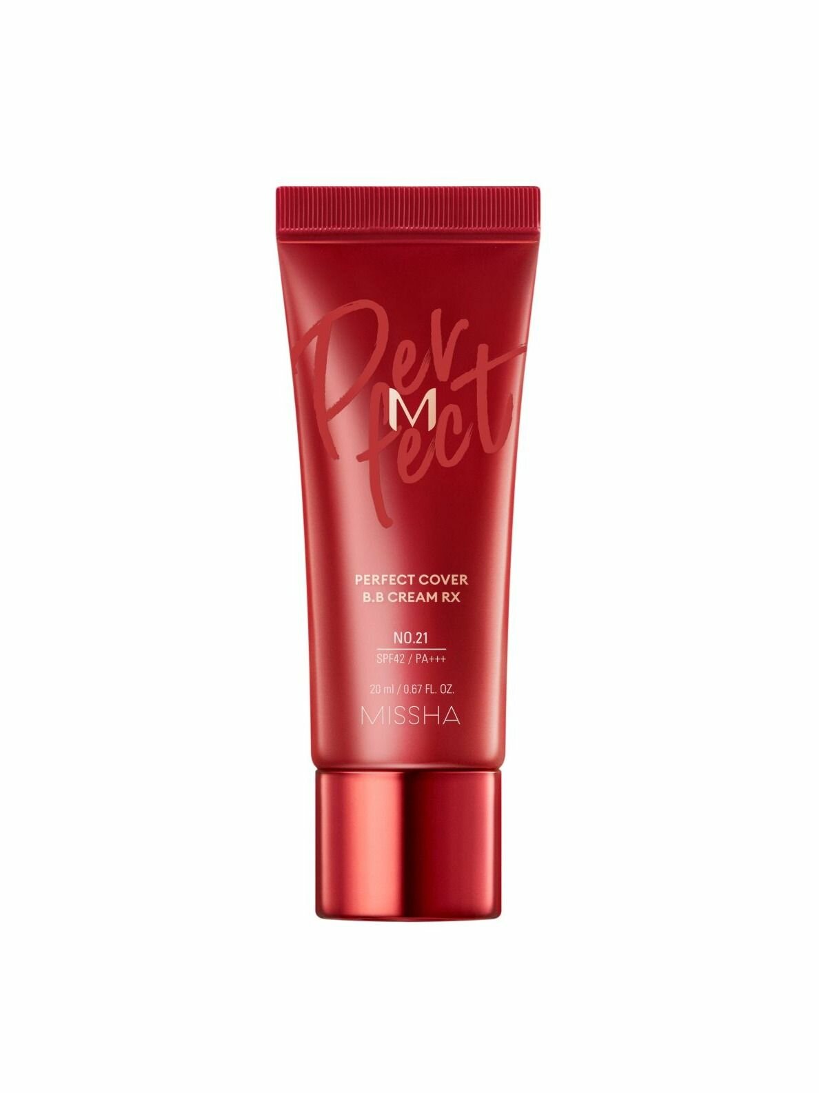 Missha BB-крем для лица с маскирующим эффектом тон 21, 20 мл, SPF42,/Perfect Cover/