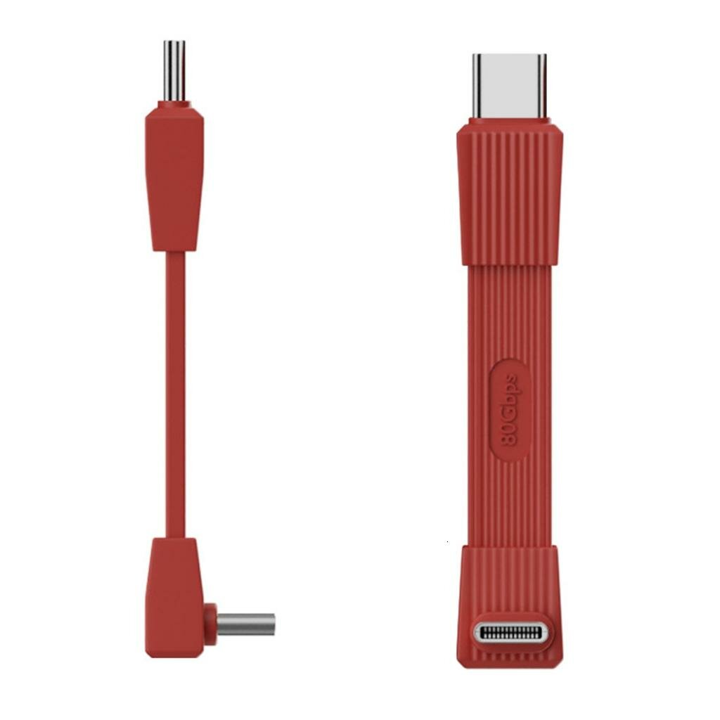 Кабель USB-C для быстрой зарядки 240 Вт, красный - 60mm
