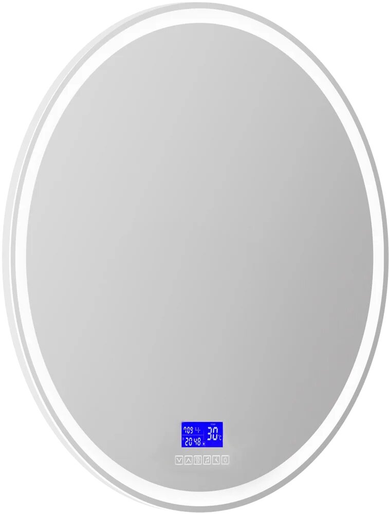 Зеркало круглое BelBagno SPC-RNG-800-LED-TCH-RAD со светодиодной подсветкой, 80 см, с сенсорным управлением, с радио, с bluetooth, зеркало настенное в ванную