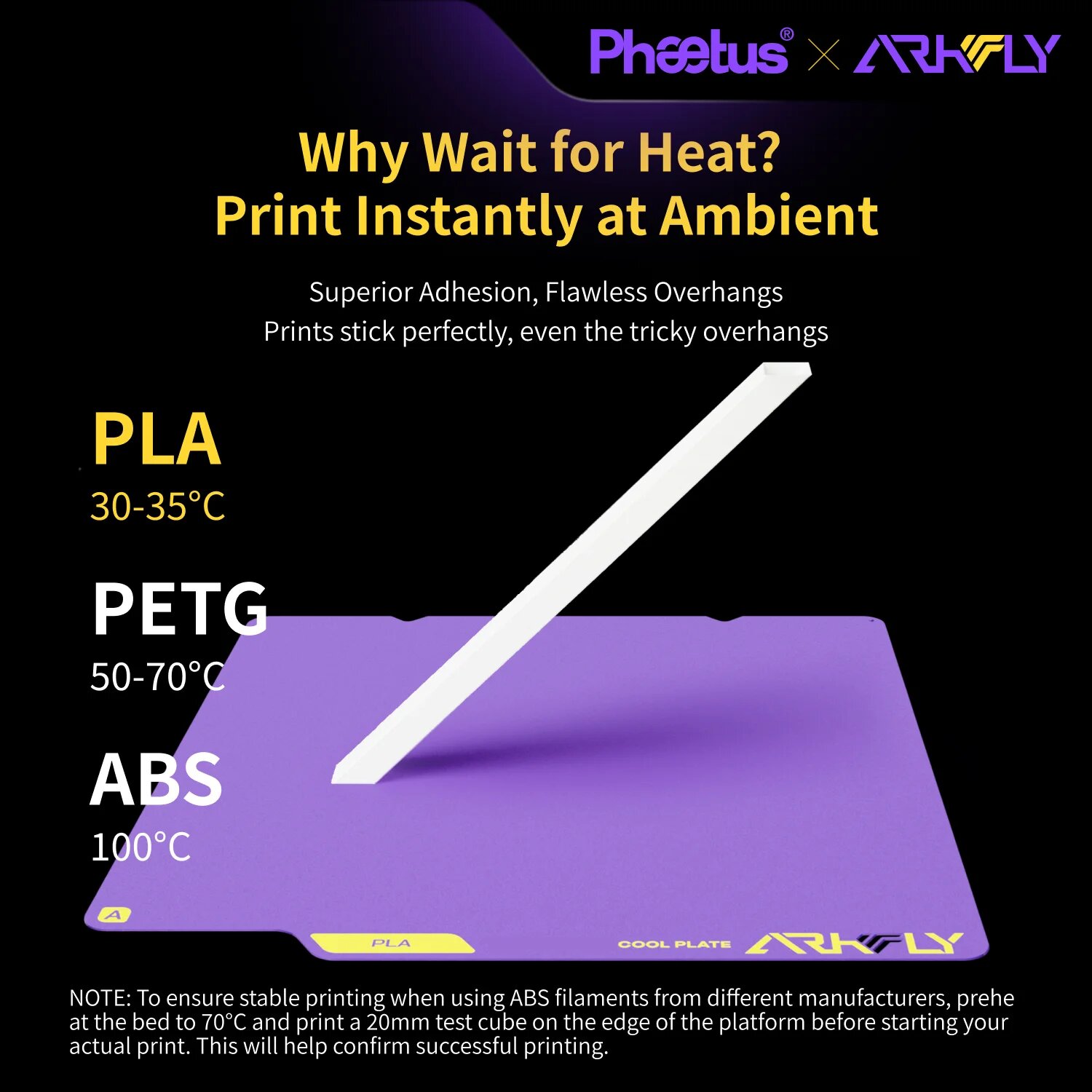 Phaetus Build Plate Cobweb/POPweb Cool Plate для 3D-принтеров for K1C K1 etc.
