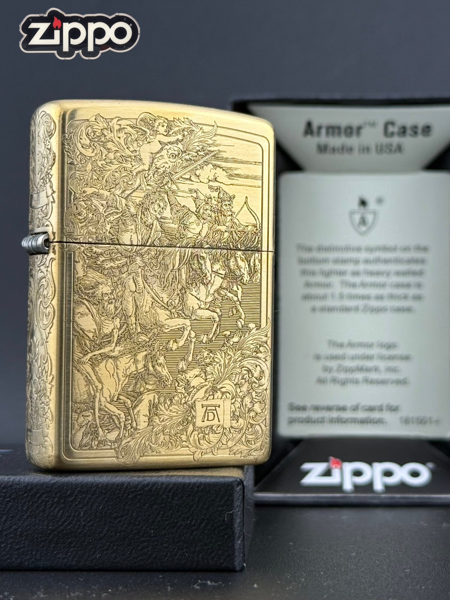 Бензиновая зажигалка Zippo «Четыре Всадника Апокалипсиса»