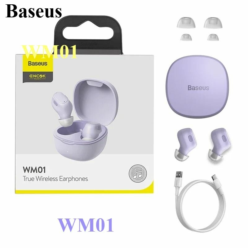 Baseus WM01 Наушники Беспроводные Bluetooth 5.0 TWS с сенсорным управлением с шумоподавлением