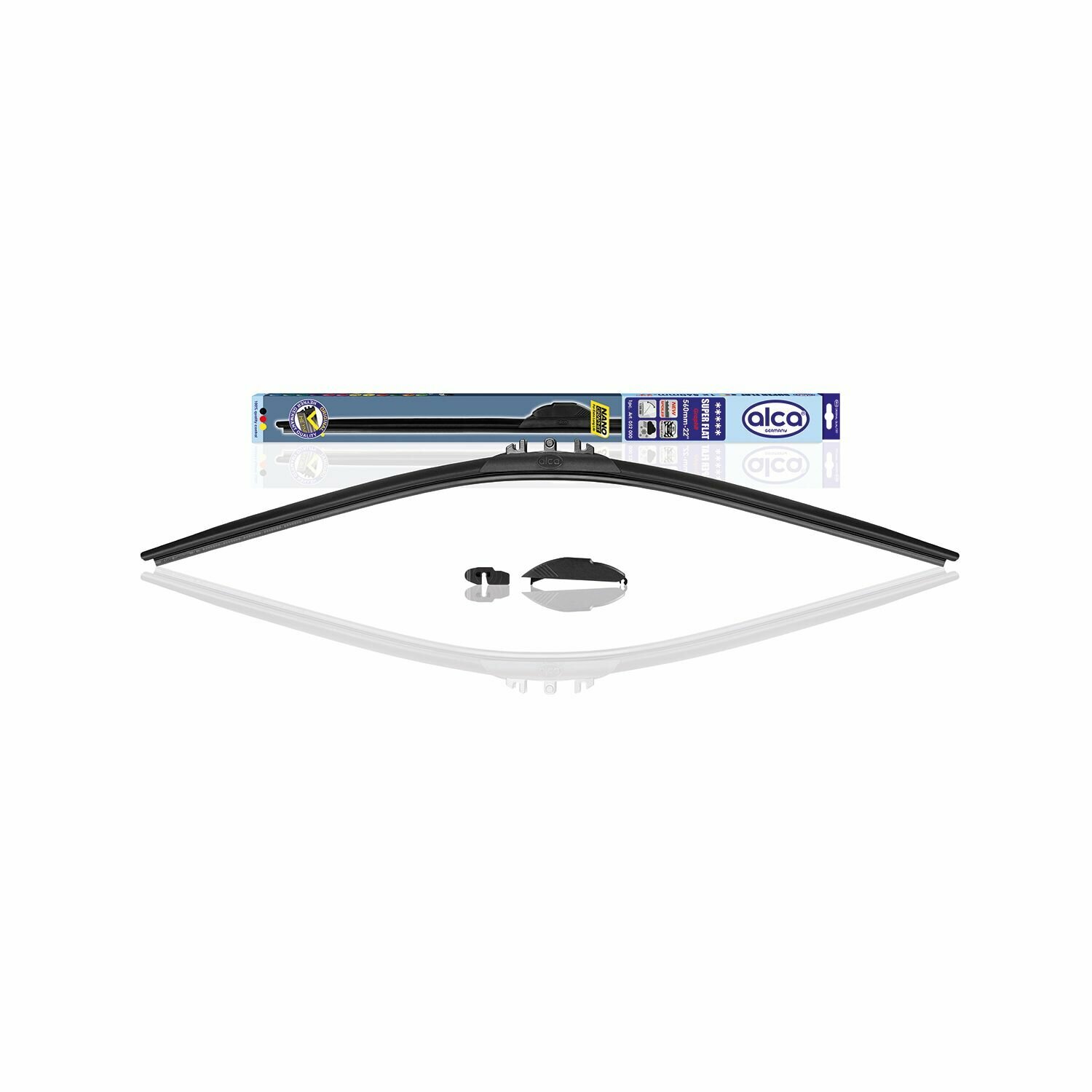 Щетка стеклоочистителя SUPER FLAT 56см/22" бескаркасная ALCA 052000