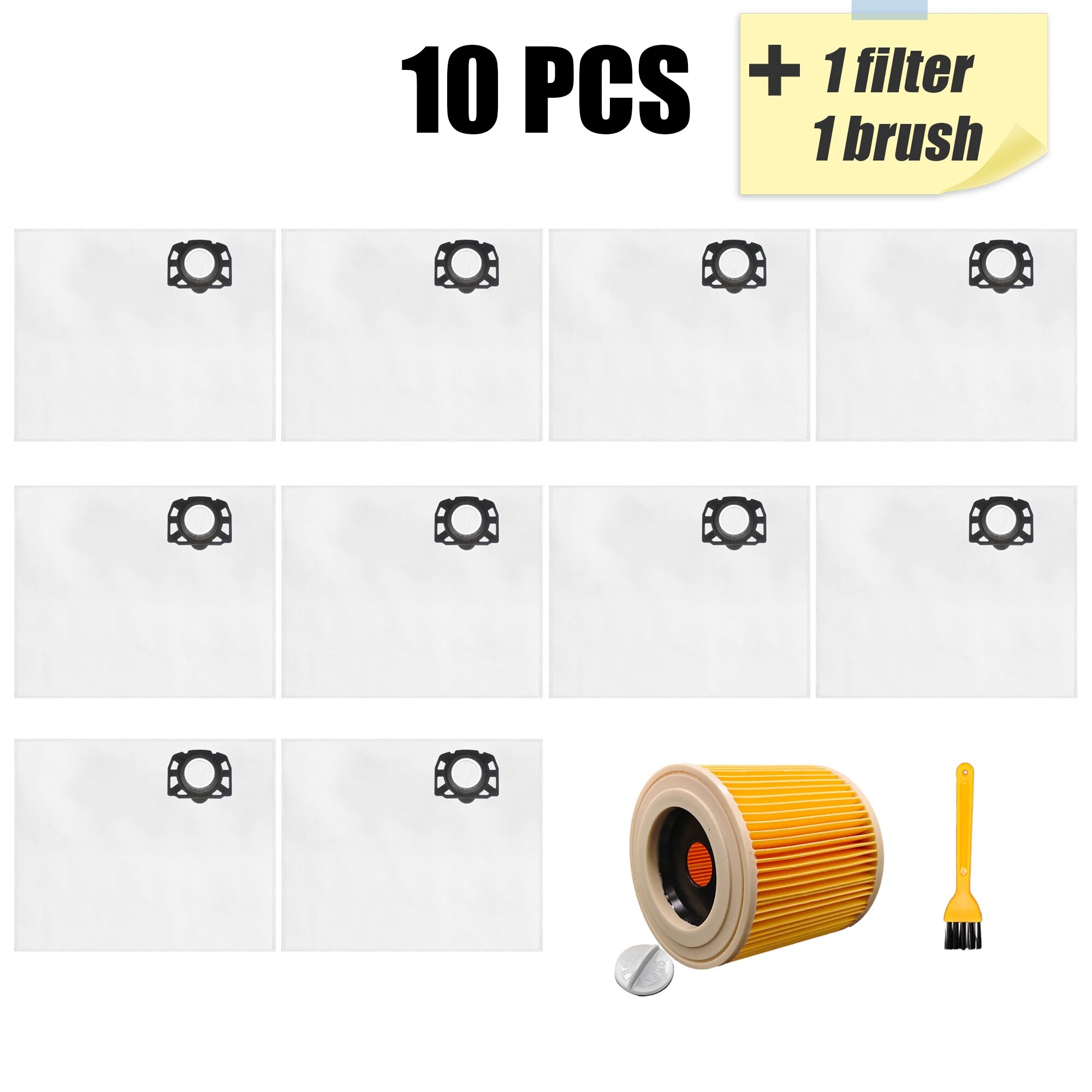 Набор мешков для пылесоса Karcher KFI 357 I WD 2 Plus WD 2 Plus V-12/4/18/C, WD 3