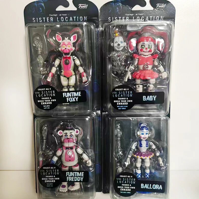 Funko FNAF Sister Location Funtime Freddy, Foxy, Ballora, Baby