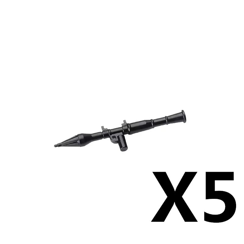 Черный набор строительных блоков "Солдат" X5