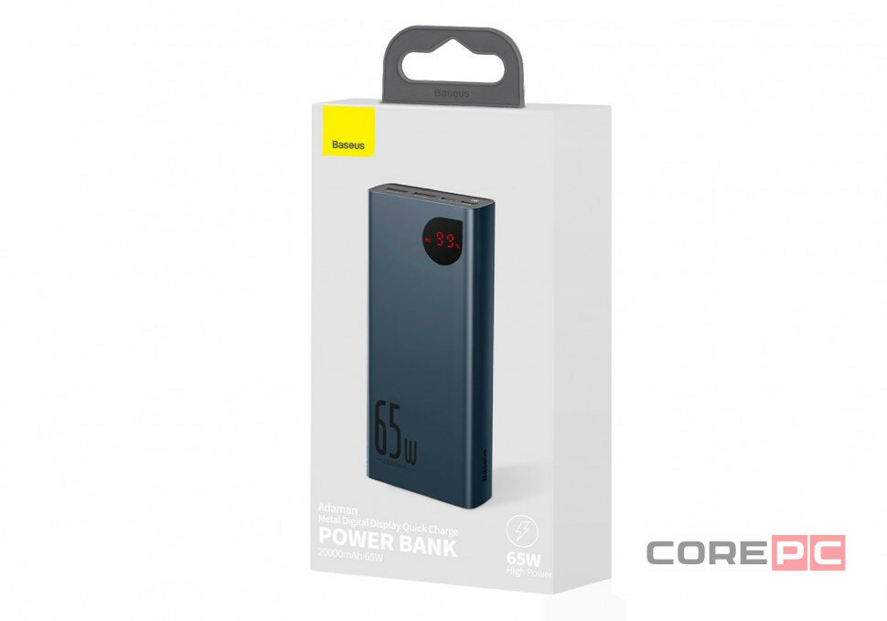 Powerbank Baseus Adaman 20000mAh 2USB 65W (PPIMDA-D03) синии