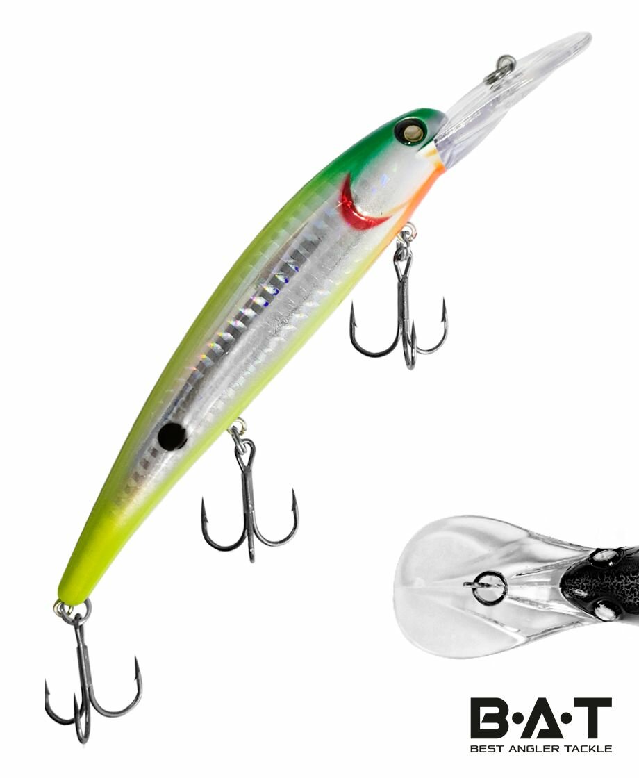 Воблер для рыбалки и троллинга BAT Valet 120F BT100 (120mm; 19g; 5m Deep) Цвет B015